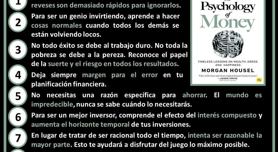 Morgan Housel: 19 lecciones de The Psychology of Money - Diario de Bolsa